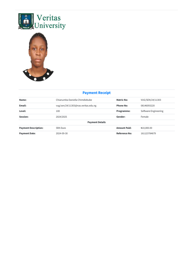 veritas university 2 | PDF