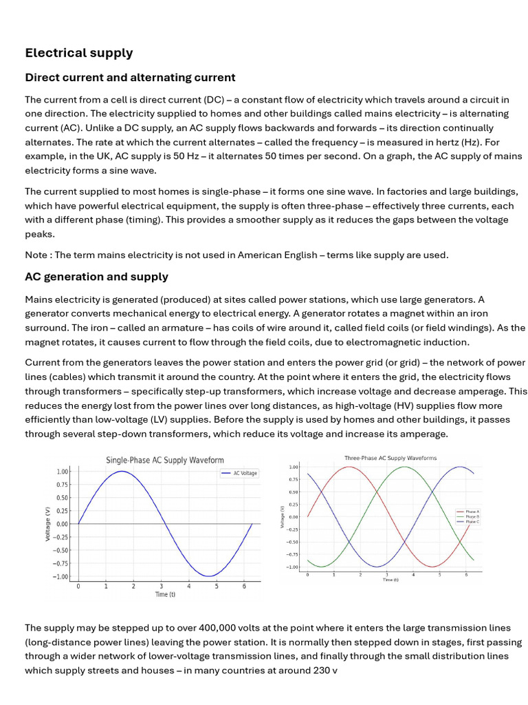 Lecteur02 Master2 With Solution | PDF | Electric Power | Electric Generator