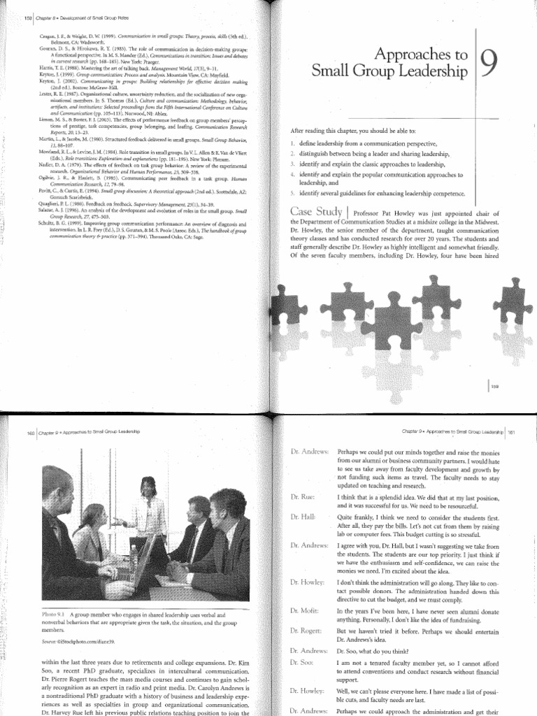 Small Group Roles and Leadership Approaches | PDF | Leadership | Psychology