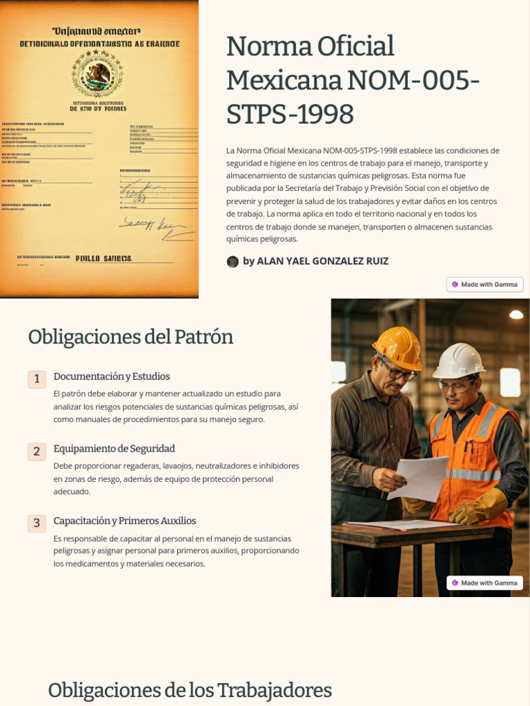 Seguridad en Sustancias Químicas NOM-005 | PDF | Ventilación (Arquitectura) | Incendios