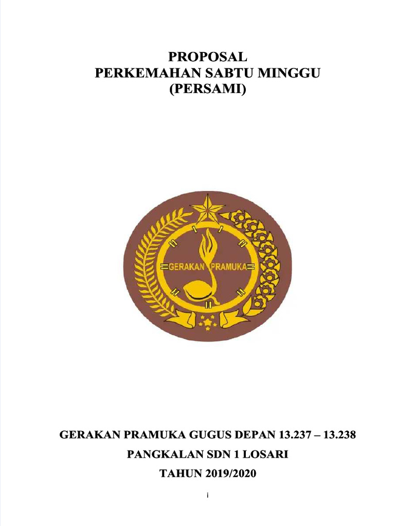 PDF Proposal Persami SDN 1 Losari 2019 2020 - Compress | PDF