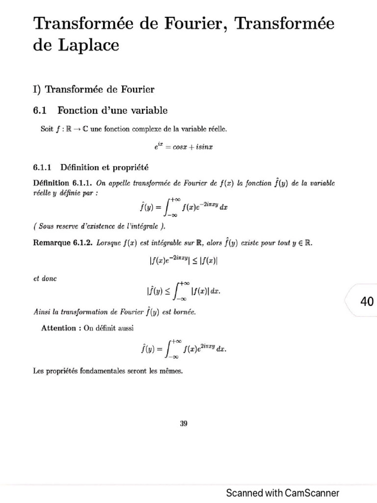 Transformée de Fourier, Transformée de 2 | PDF