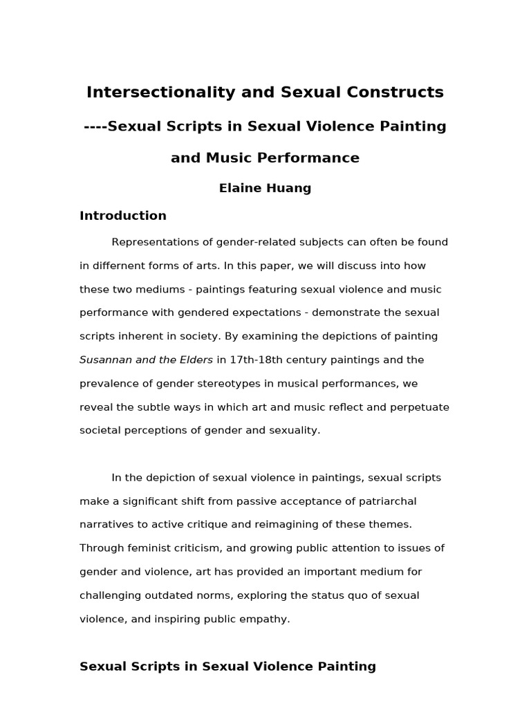 femst161 fianl exam Intersectionality and Sexual Constructs | PDF | Masculinity | Gender