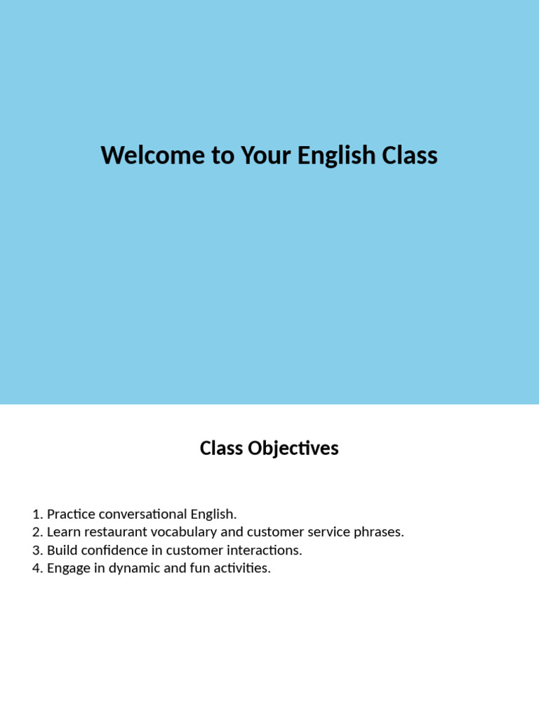 Complete Conversational English Class With Images | PDF