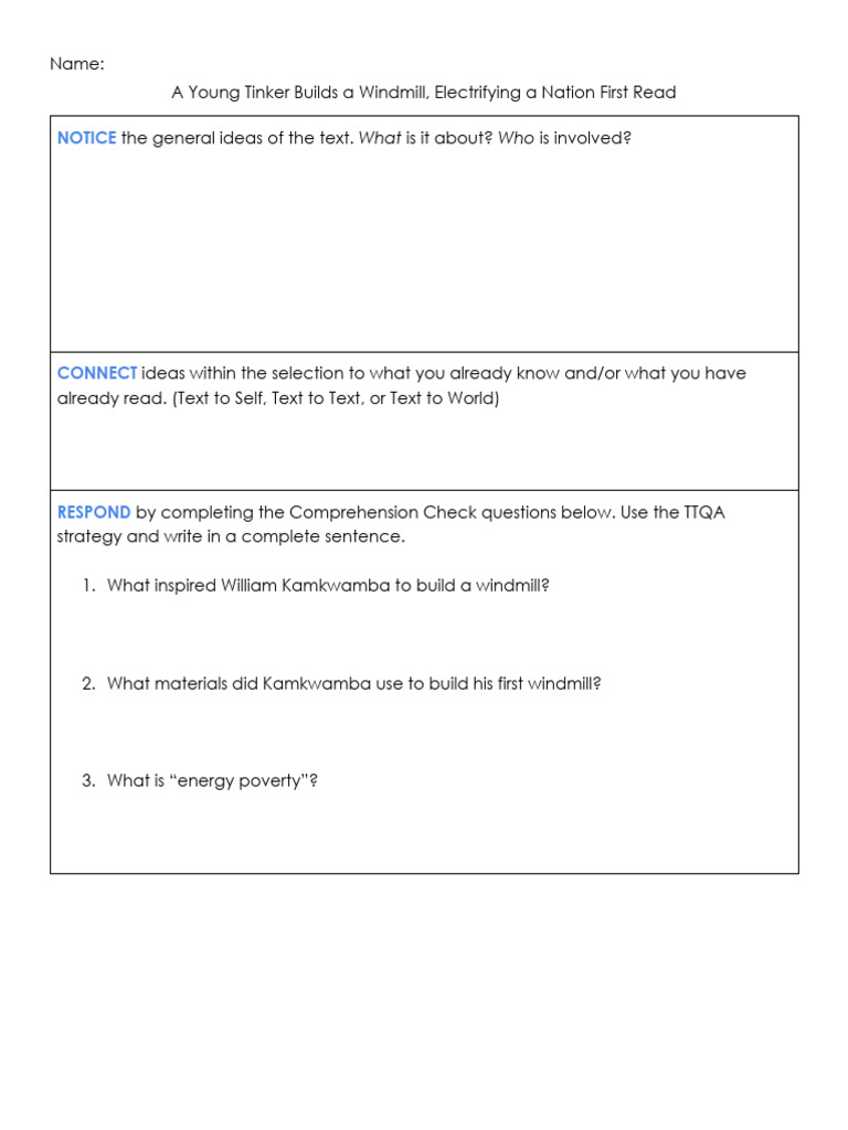 A Young Tinker Frist Read | PDF