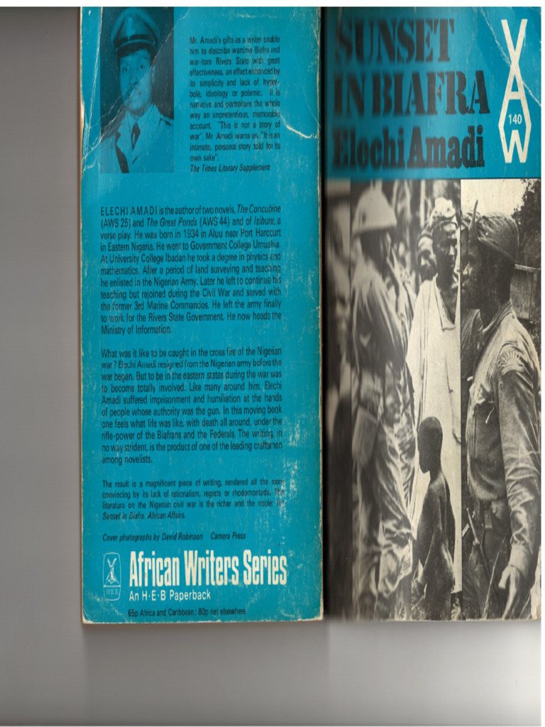 Sunset in Biafra A Civil War Diary (African Writers Series 140) (Elechi ...