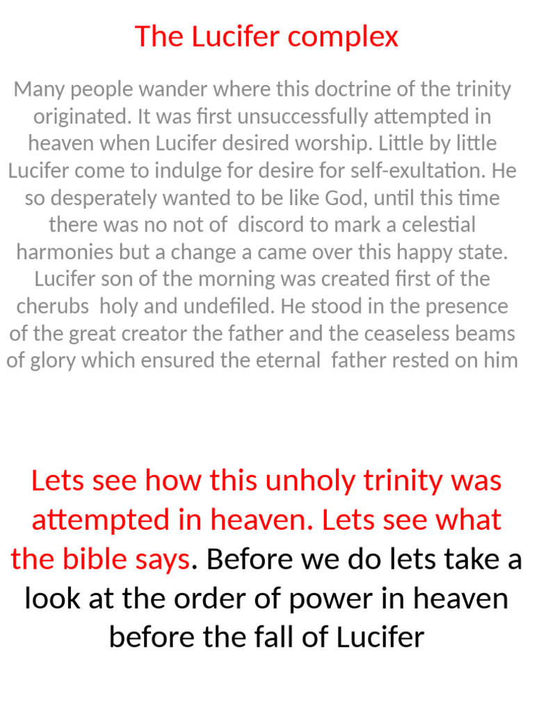 The Lucifer Complex 7 | PDF | Satan | Glory (Religion)