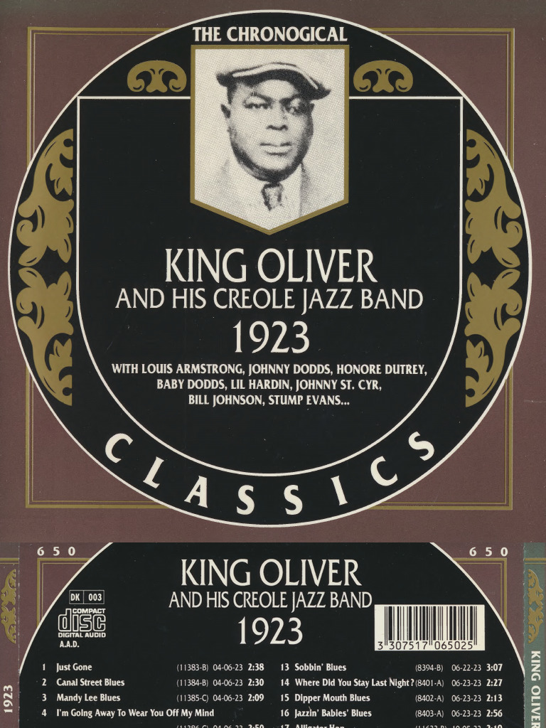 1923 - King-oliver-and-his-creole-jazz-band | PDF | American Jazz ...