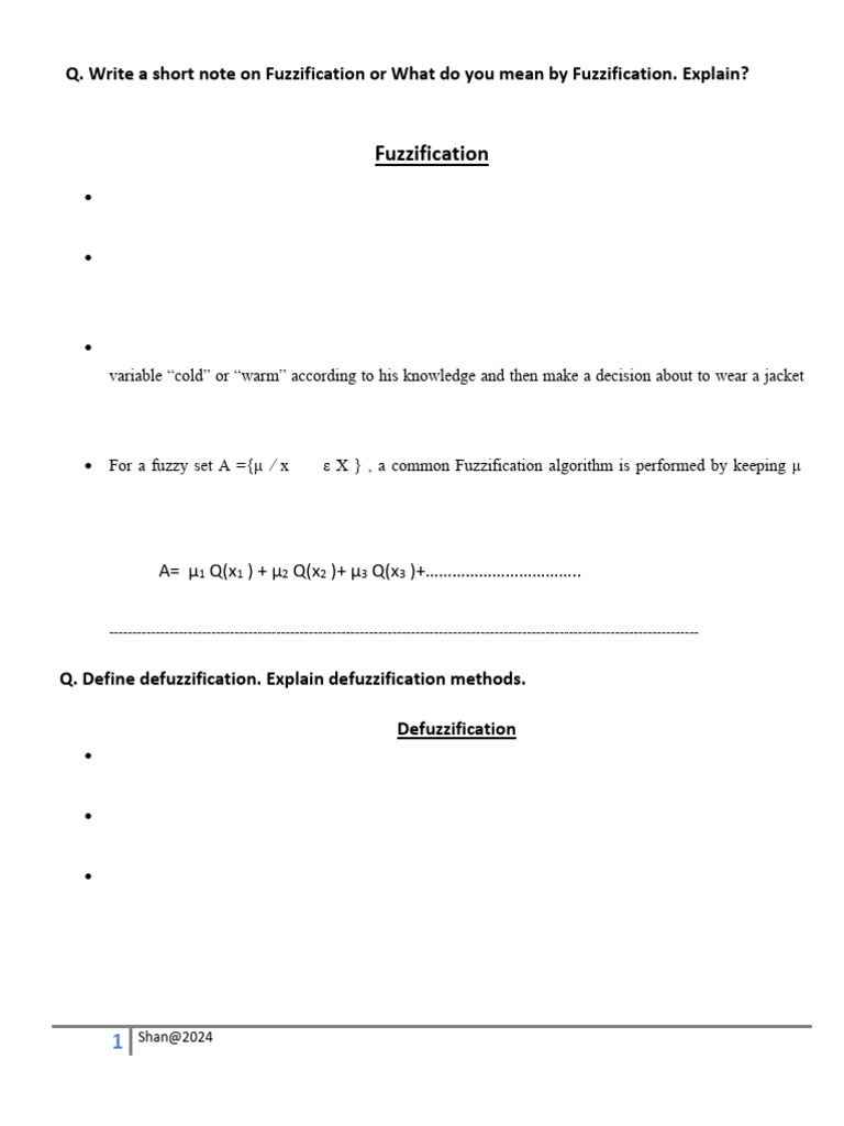 Fuzzification and Defuzzification Explained | PDF | Fuzzy Logic | Applied Mathematics