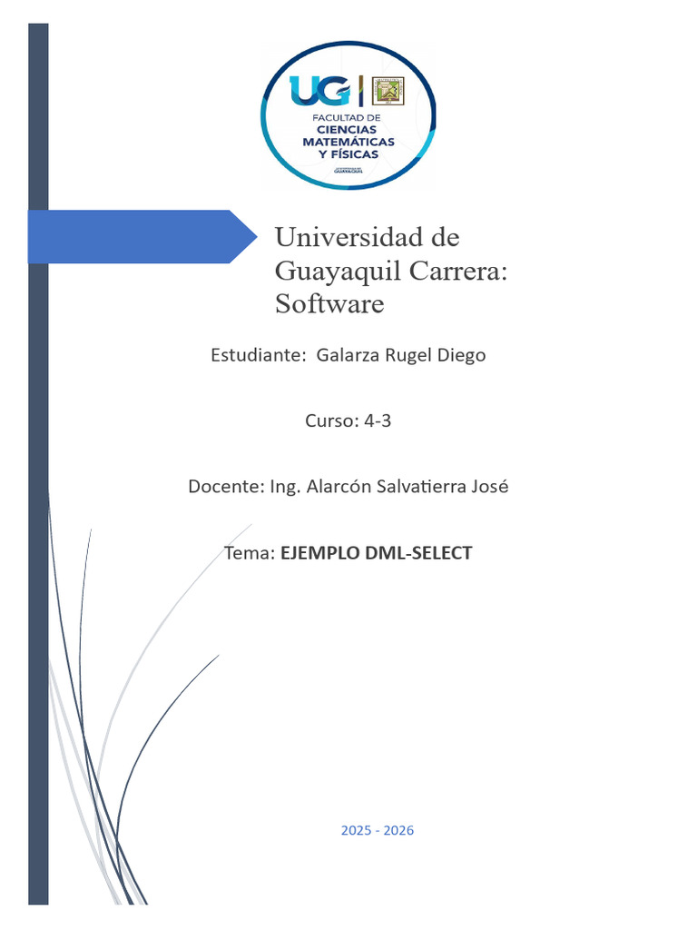 Ejemplo DML Select | PDF