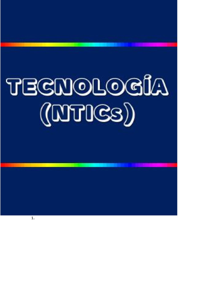 Tecnologia Ntics | PDF | Archivo de computadora | Hardware de la computadora