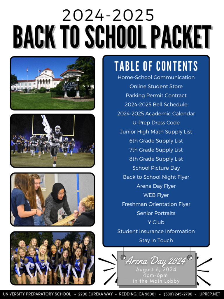 U-Prep Back to School Info 2024-2025 | PDF | Clothing | Pencil