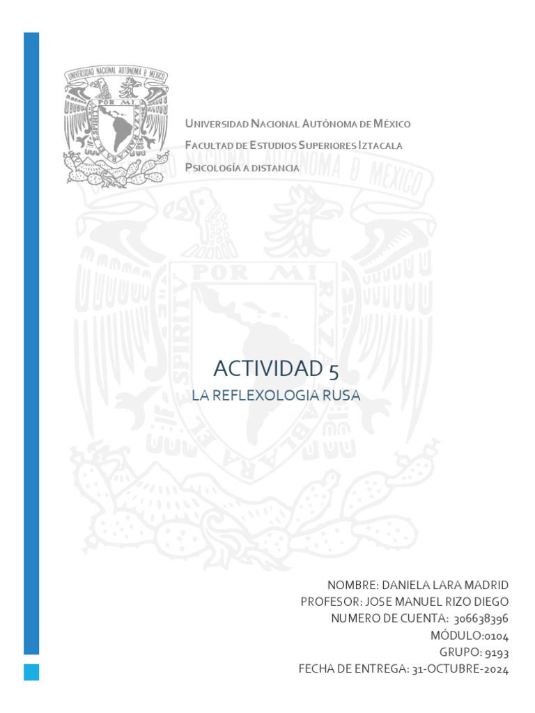 Actividad5 Daniela Lara 0104 | PDF | Sicología | Temperamento