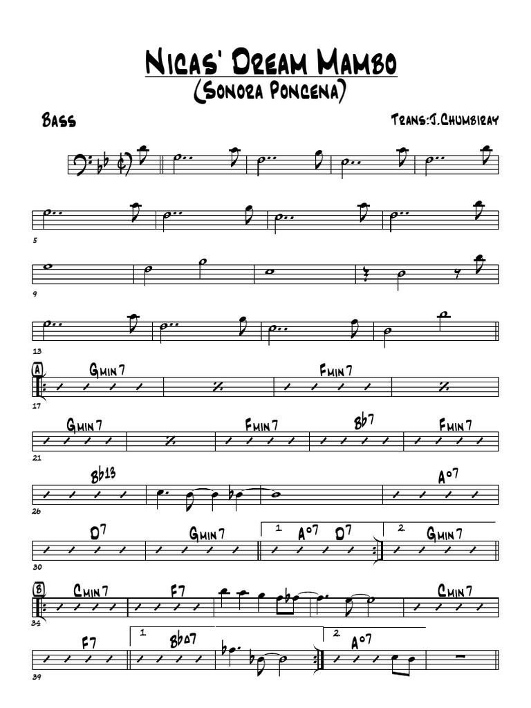 Nicas' Dream Mambo Bass | PDF