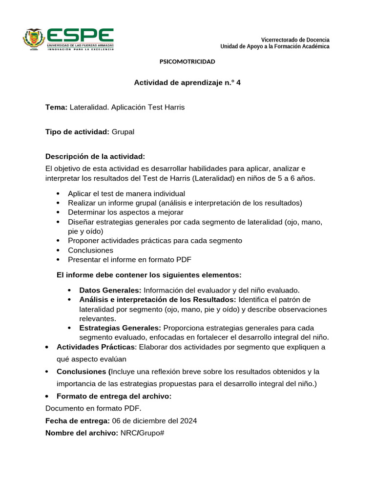 Test Harris: Análisis y Estrategias | PDF | Ciencia cognitiva | Cognición