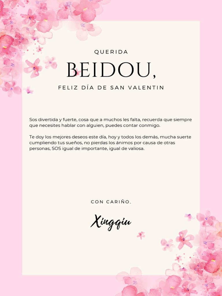 Beidous Letter | PDF