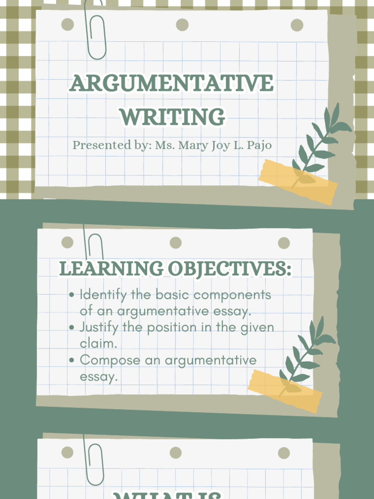 L4 Argumentative Writing | PDF | Argument | Reason