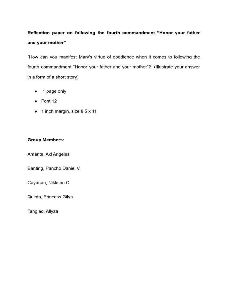 Embracing Obedience to Parents | PDF
