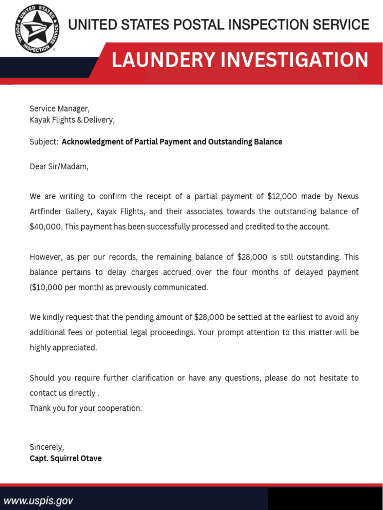 Acknowledgement of Part Payment Made | PDF