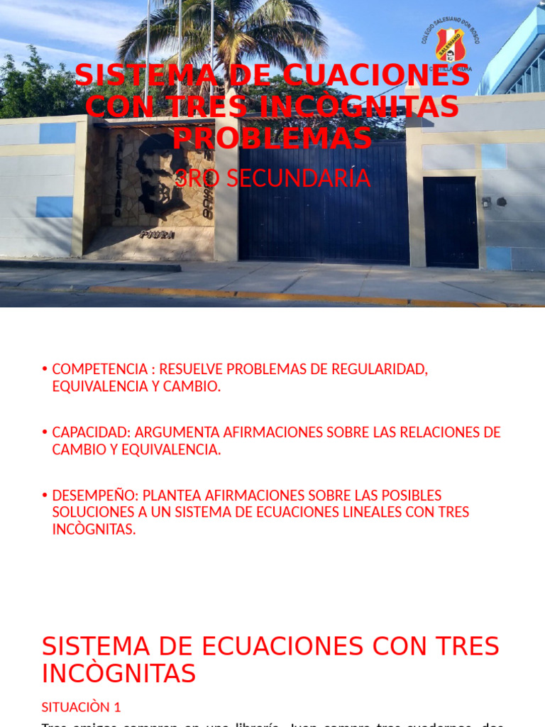 SISTEMA_DE_ECUACIONES_CON_TRES_INCOGNITAS_PROBLEMAS_-_copia | PDF