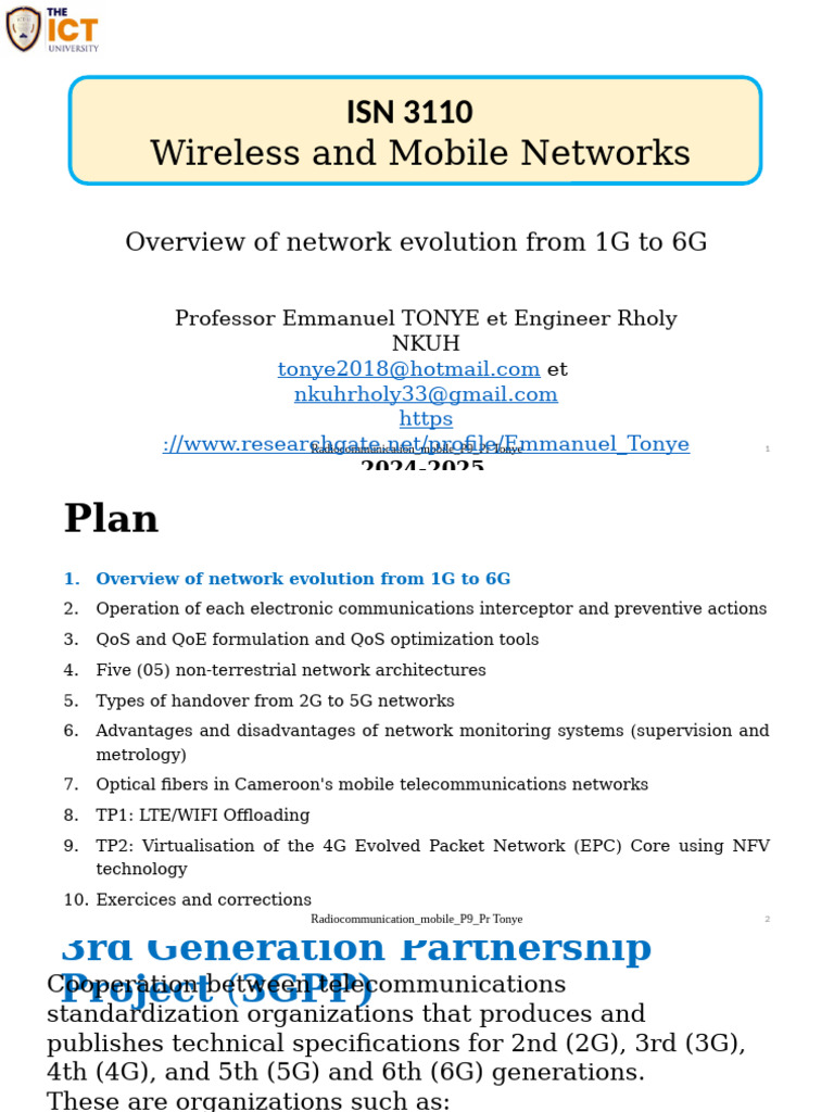 Evolution of Mobile Networks 1G to 6G | PDF | High Speed Packet Access ...