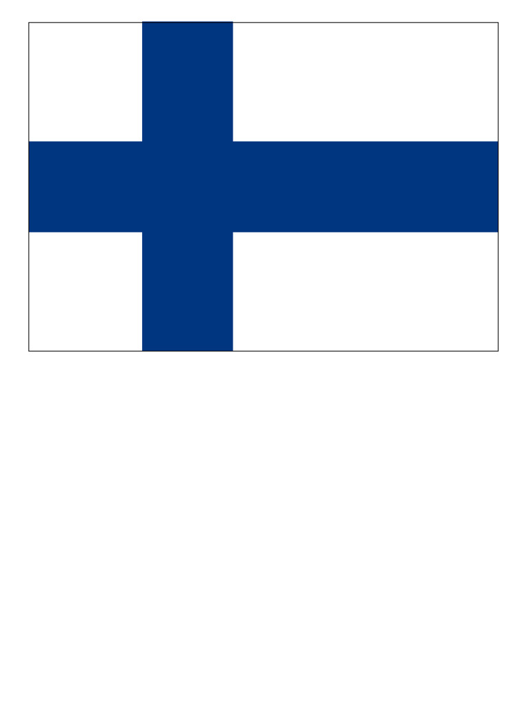 Finland Flag Printable | PDF