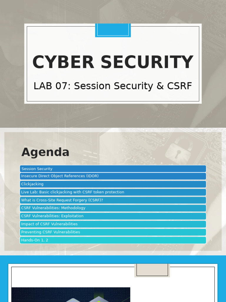 (CyberSec'24) Lab07 - Student Version | PDF | Http Cookie | World Wide Web