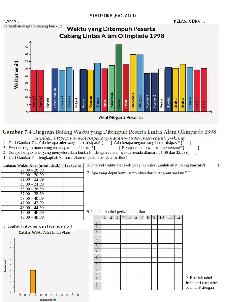 Soal Statistika x Part 1 | PDF