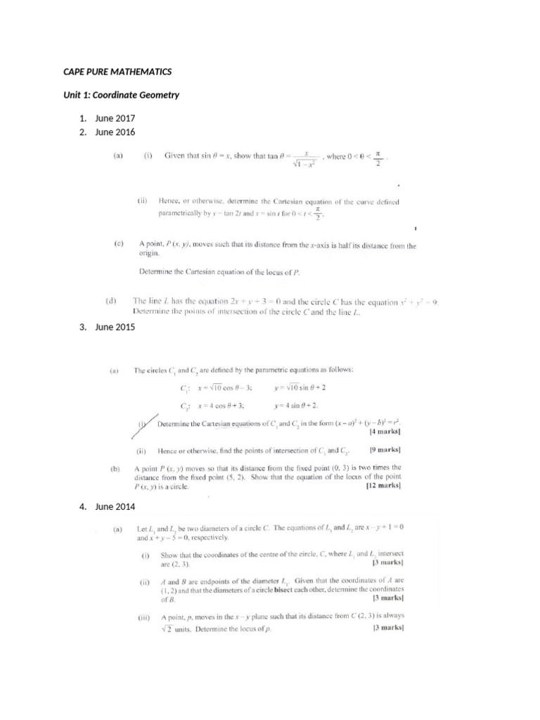 Coordinate Geometry | PDF