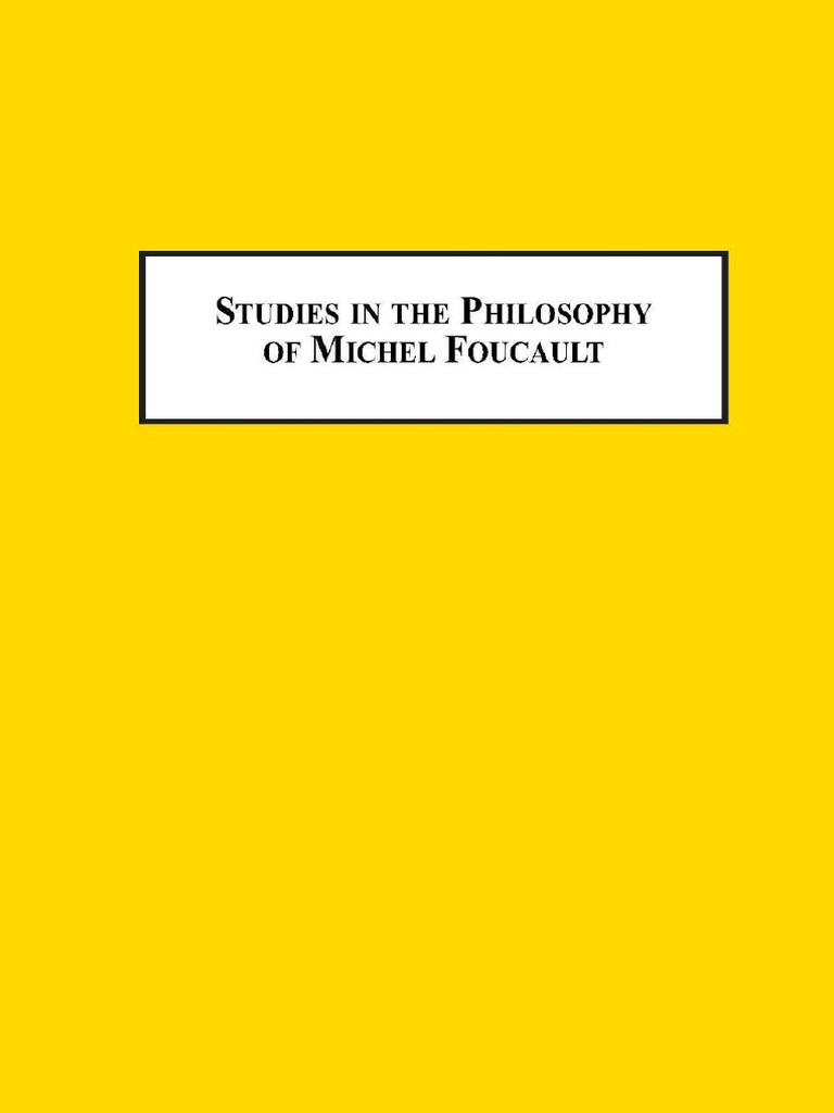 Brian Lightbody, Rohit Dalvi-Studies in The Philosophy of Michel ...