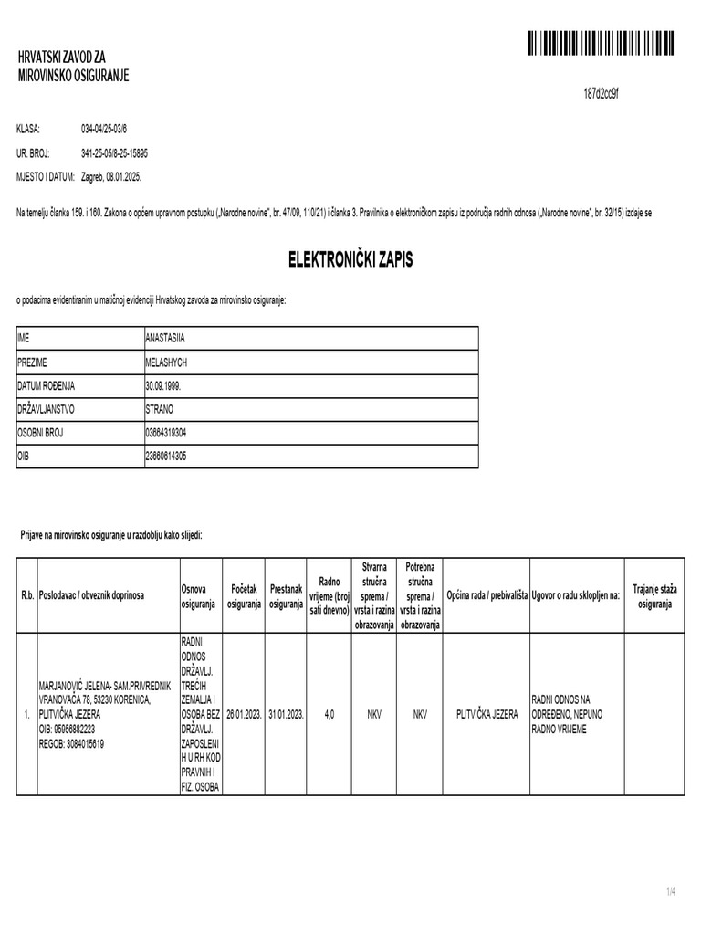 Elektronicki Zapis | PDF