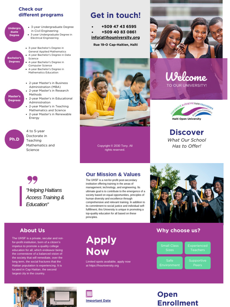 Brochure en New Program | PDF | Science | Bachelor's Degree