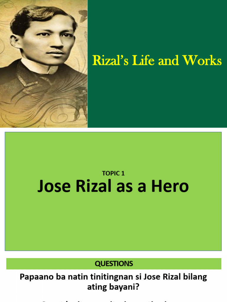 RIZAL Topic 1 ECSaragina | PDF | Philippines