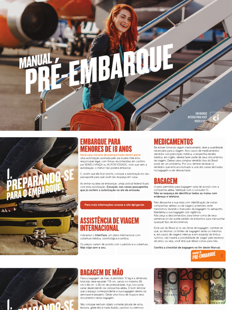 Manual de Pré-Embarque: Cartão CI Travel Money | PDF