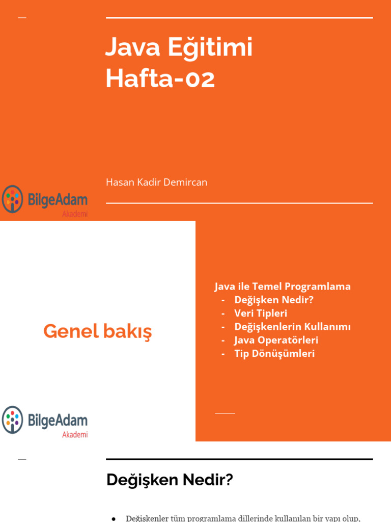 BilgeAdam Java 03 | PDF