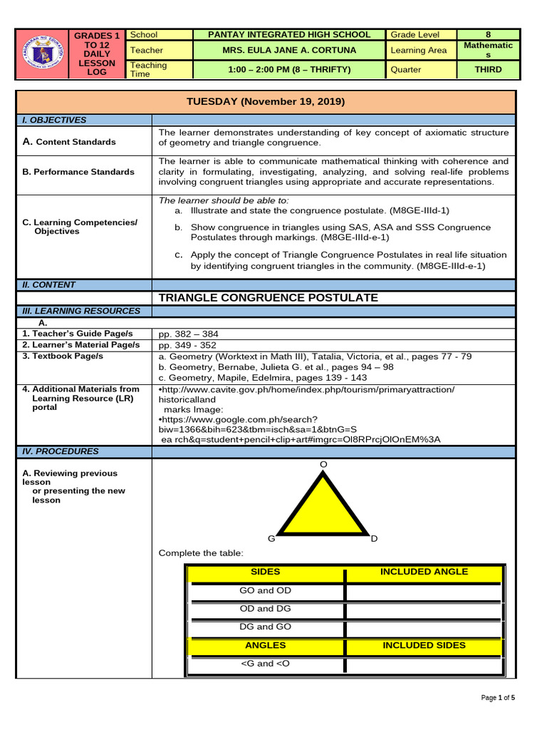 DLL Observation 3rd Quarter | PDF | Cognition | Learning