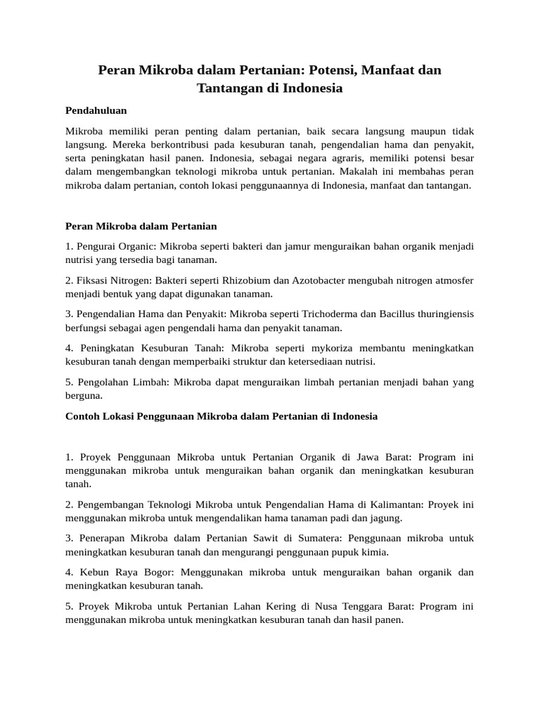 Muhammad Azim Ahsan ,Makalah Mikrobiologi Lingkungan | PDF