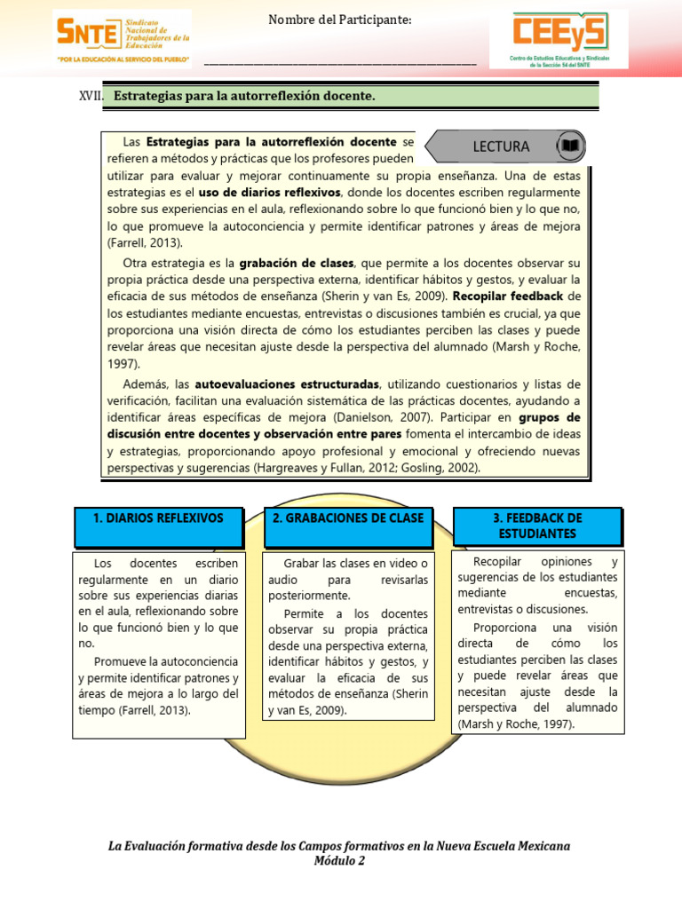 Estrategias de Autorreflexión Docente | PDF | Evaluación | Enseñando