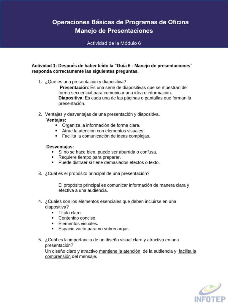 Actividad - Modulo 6 | PDF | Microsoft PowerPoint | Multimedia