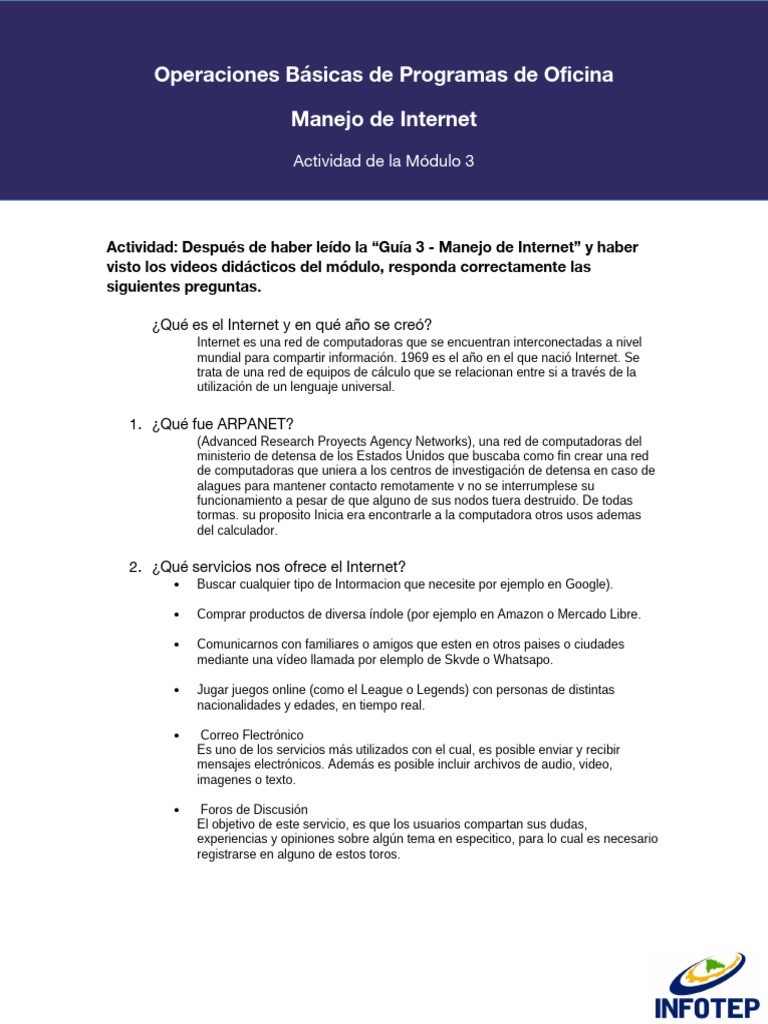 Actividad - MÃ Dulo 4 | PDF | Computación en la nube | Internet