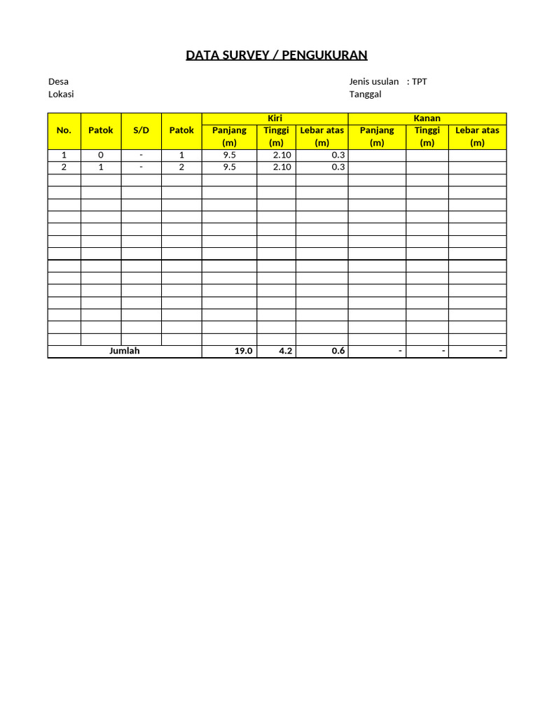 RAB-TPT 2 Segmen Trap Gadobangkong+PilarSampingGreenHouse | PDF