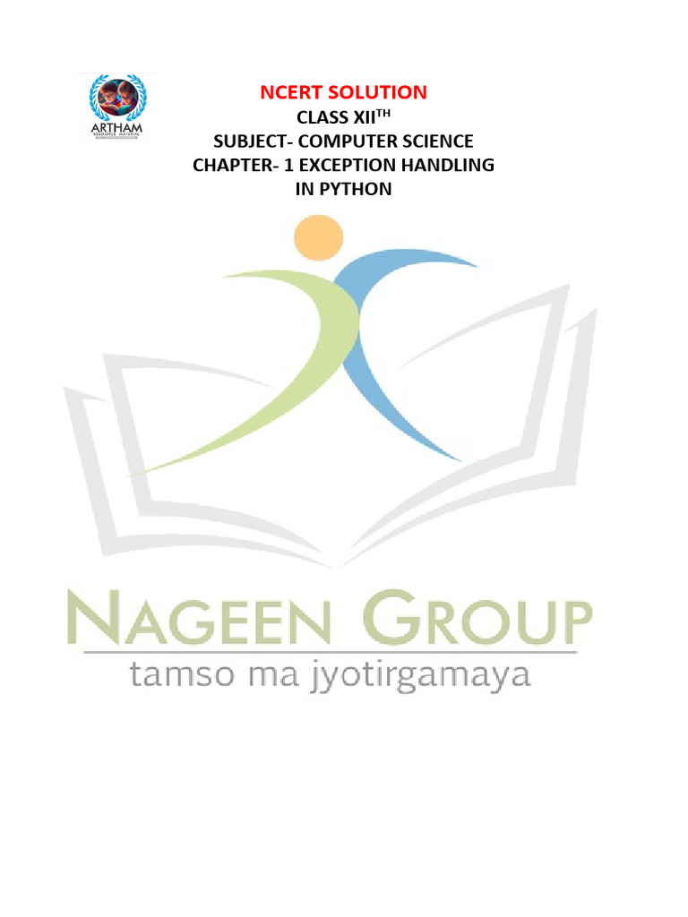 Class 12 Ncert Solution Computer Science Chap 1 2024-25 | PDF | Python (Programming Language ...