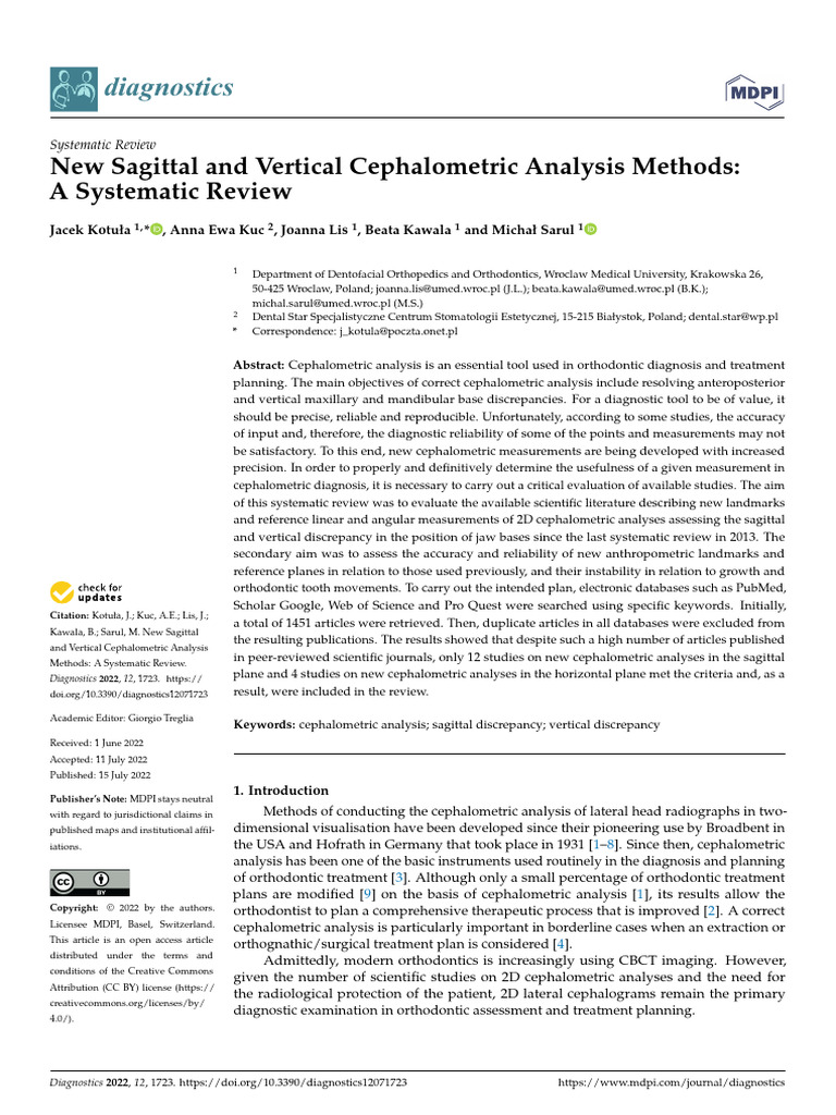 Diagnostics 12 01723 | PDF | Ct Scan | Systematic Review