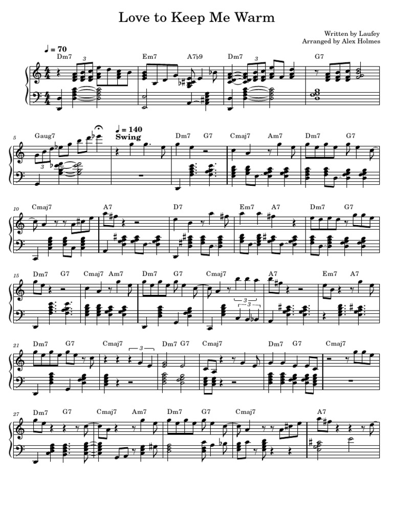 Love To Keep Me Warm Laufey | PDF