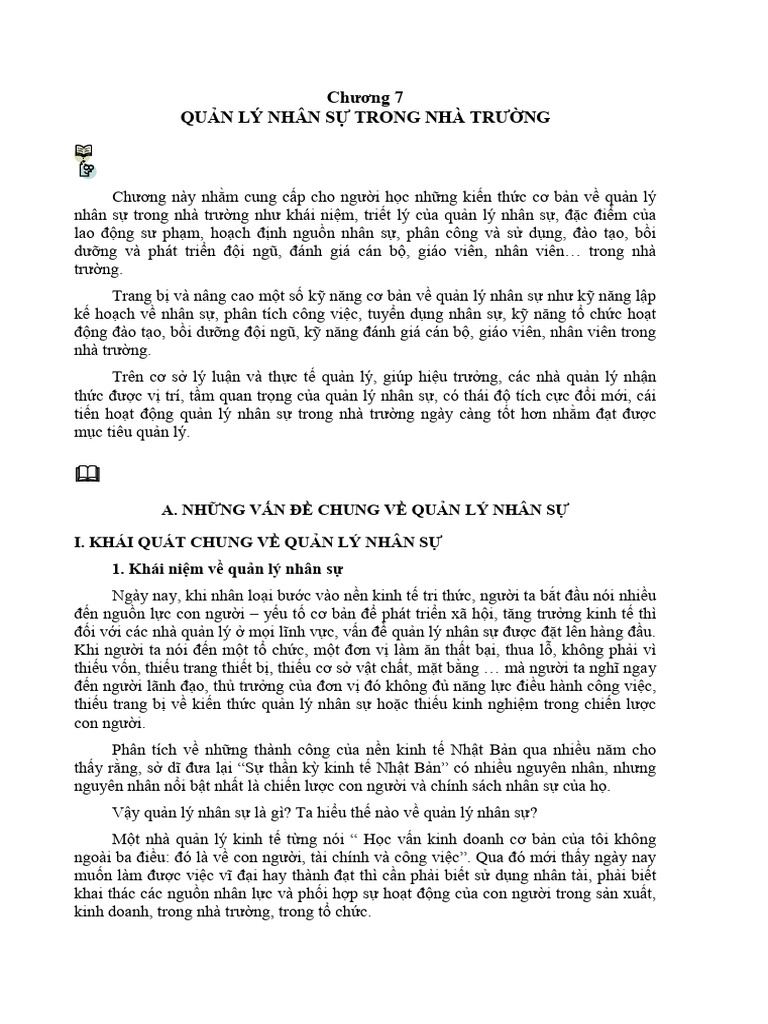 QLNS trong NTruong | PDF