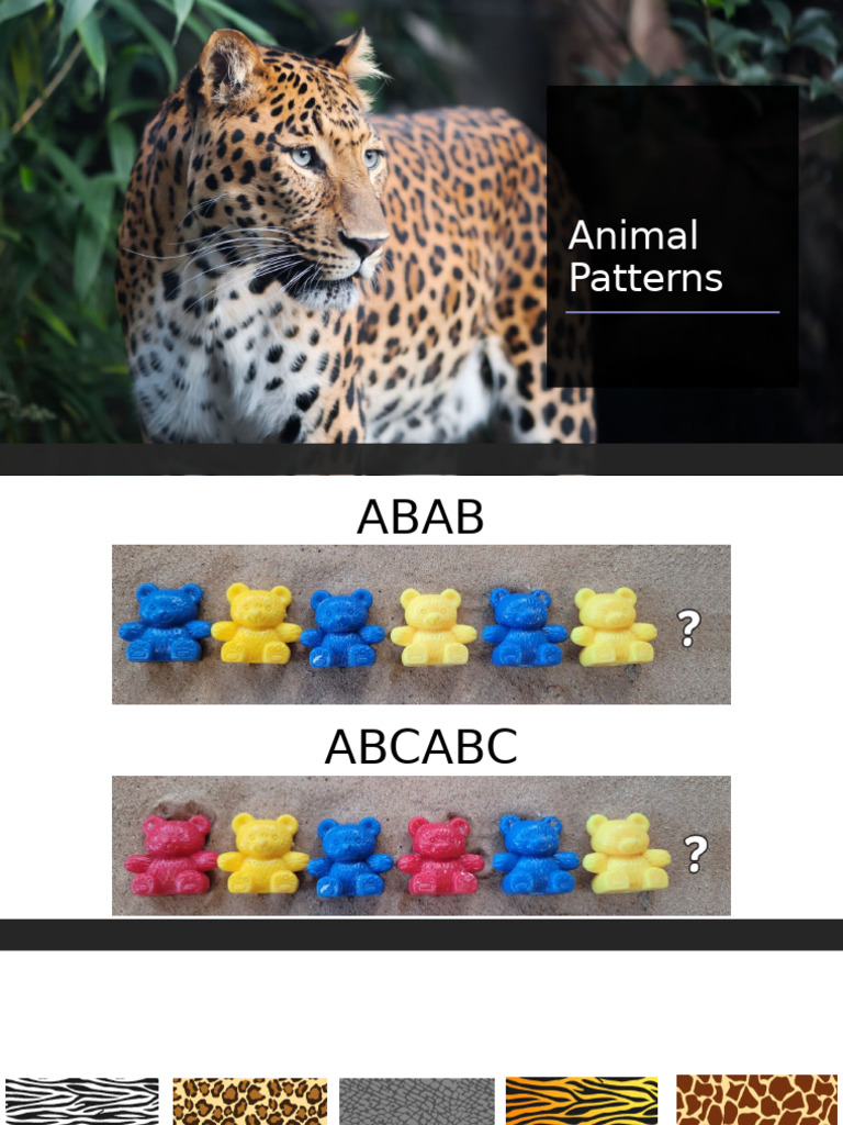 Animal Patterns for EYFS Activities | PDF