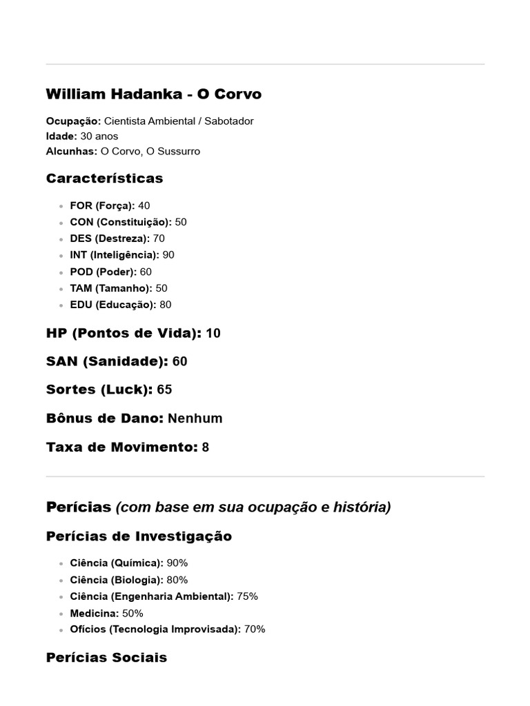 Ficha(william hadanka) | PDF | Science