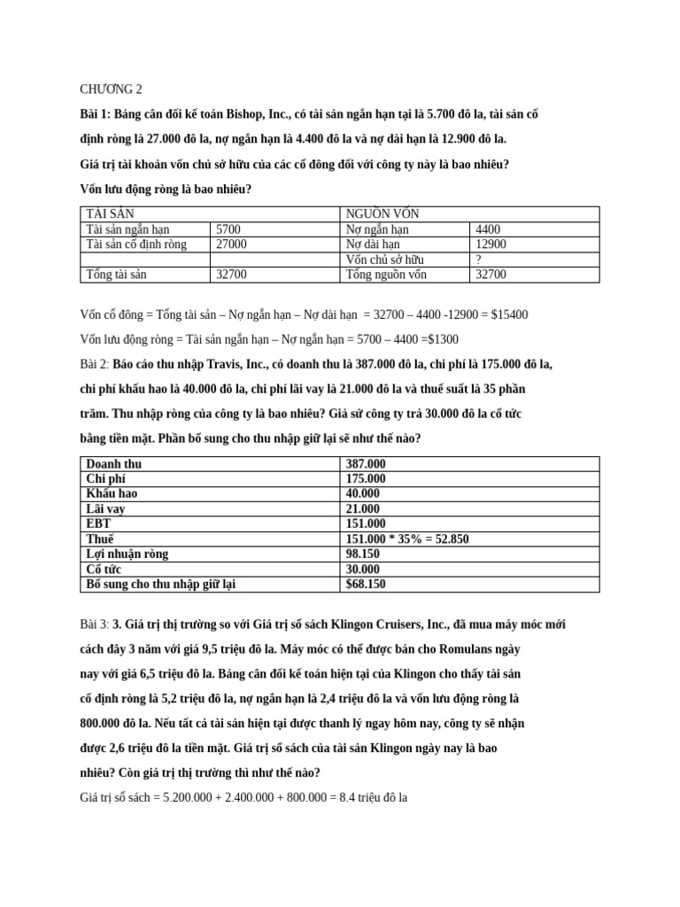 Tcdn Lam Bai Tap | PDF