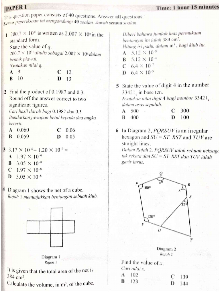 SPM 1449 - 1 2016 | PDF