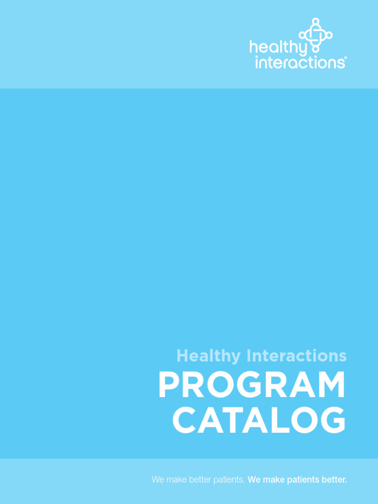 Program Catalog: Healthy Interactions | PDF | Diabetes | Diabetes ...